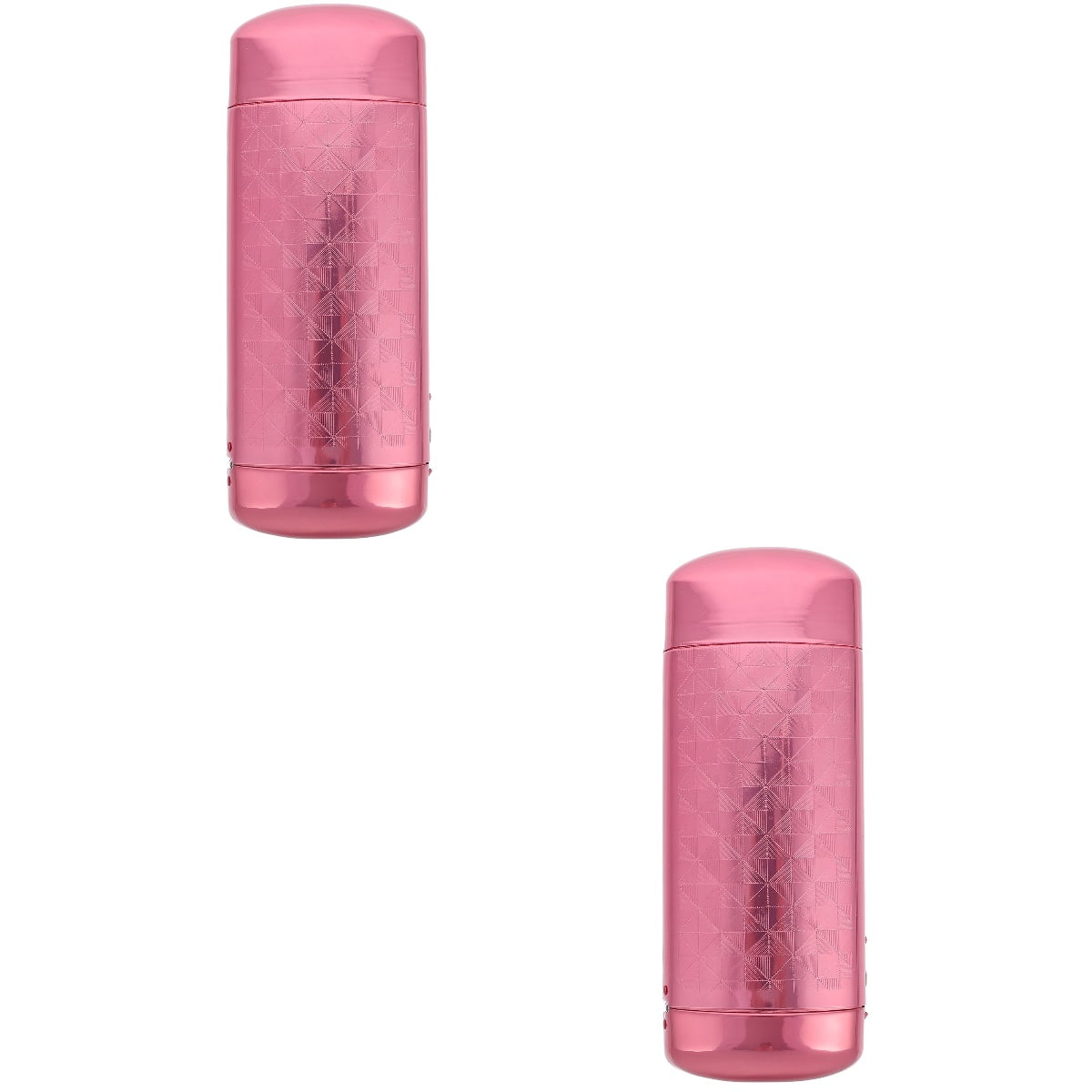 2 Count Metal Glasses Case Thin Aluminum Silver Hard Shell Eyeglass ...