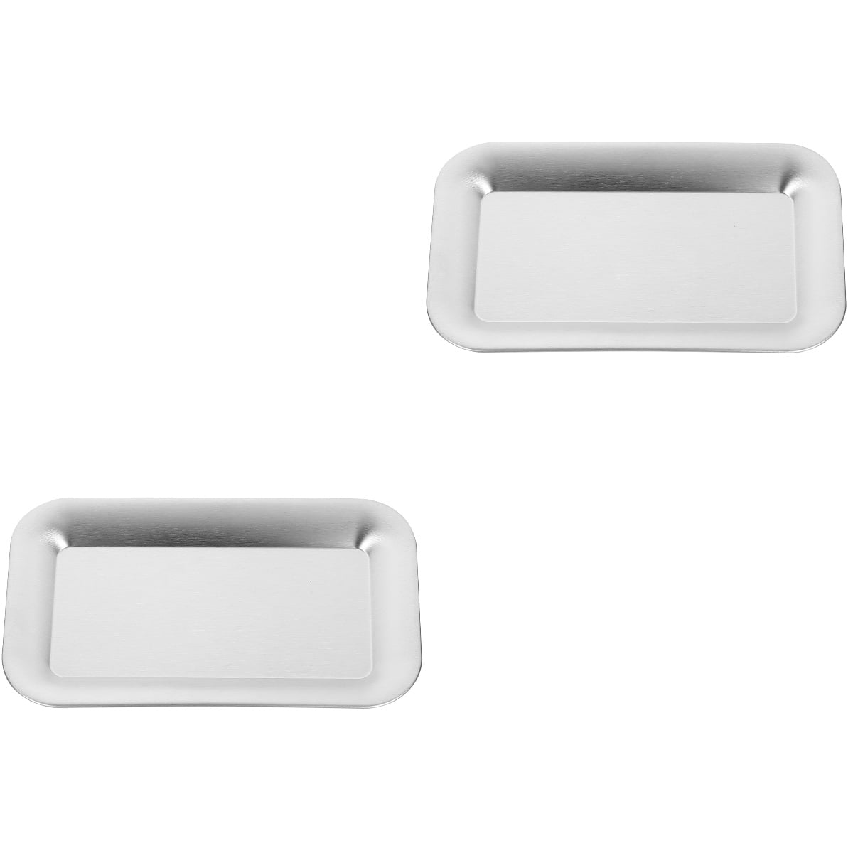 2 Count Metal Plate Tray Cake Storage Plate Fruit Serving Tray ...