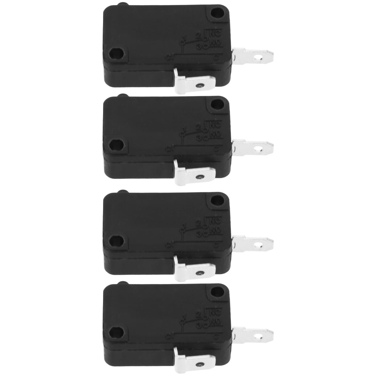 2 Count Micro Switch Microwave Oven Switch 3.70X1.80X0.90CM Black ...