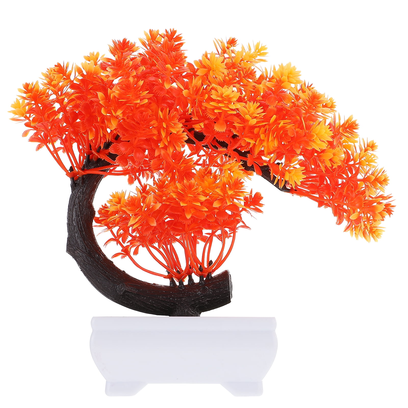 2 Count Miniature Plant Bonsai Simulation Coconut Tree Portable Fake ...