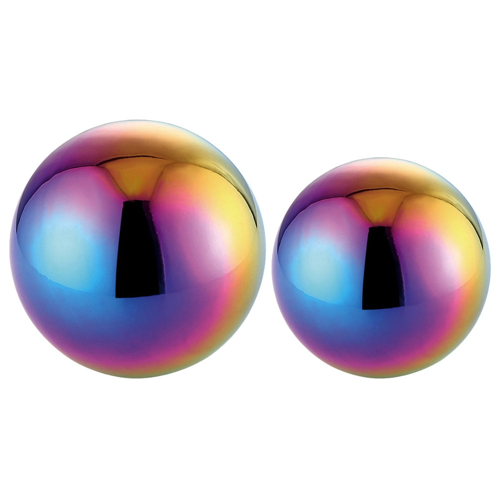 2 Count Mirror Ball Pond Balls Garden Reflector Outdoor Decor - Walmart.com
