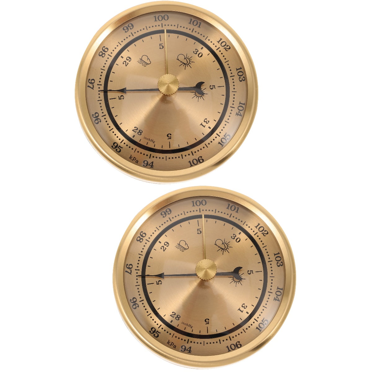 2 Count Multi-functional Barometer Thermometer Station Thermometers ...
