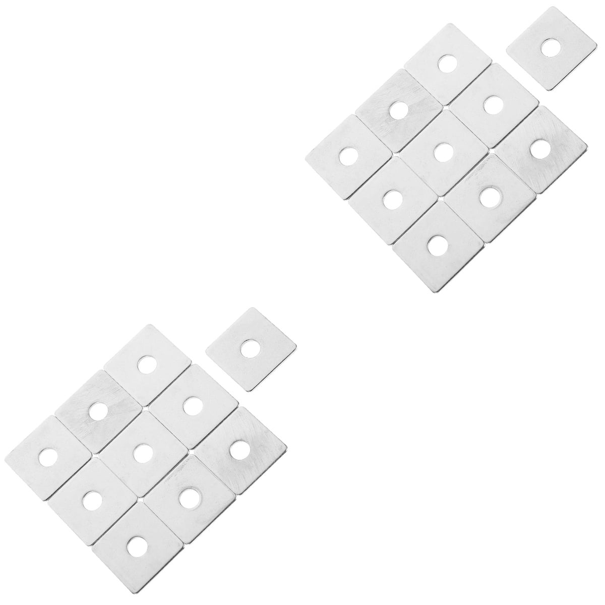 2 Pack Small Square Washer Gaskets Plates Multiple Use Flat Washers ...