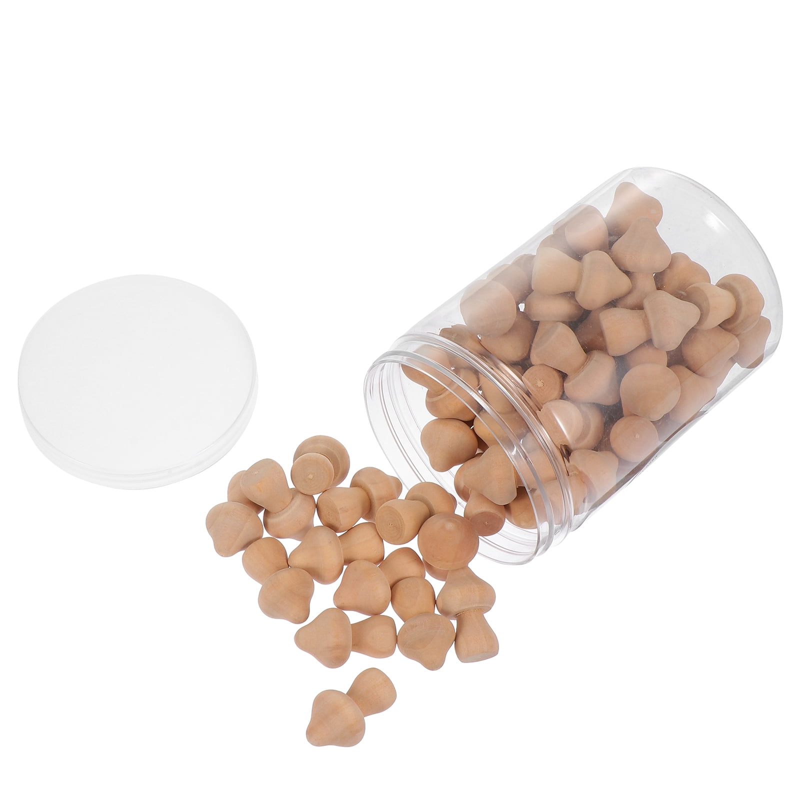 2 Count Mushroom Wooden Mushrooms to Paint Woody Child - Walmart.com