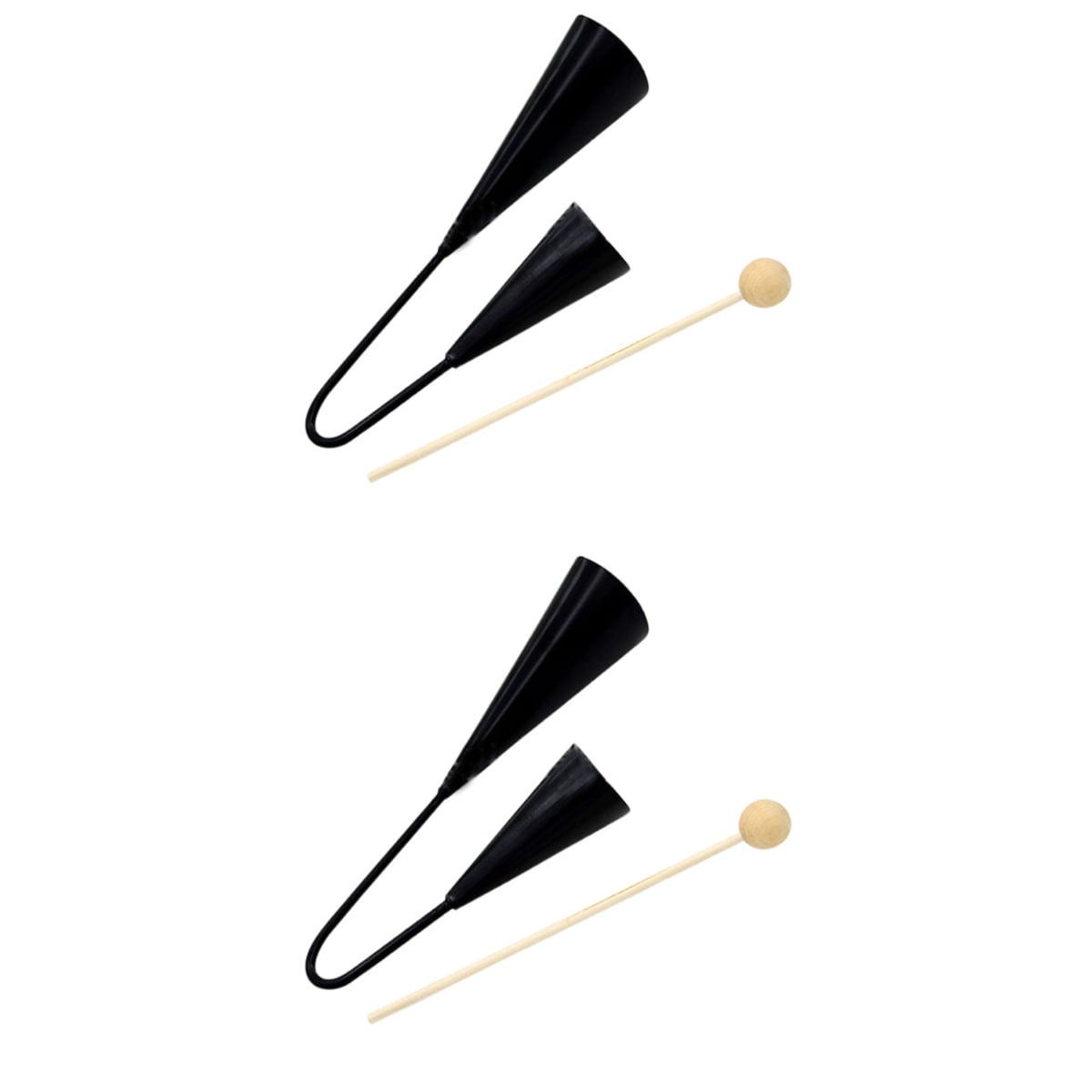 2 Count Musical Instruments Cowbells for Metal Restaurant with Handle ...