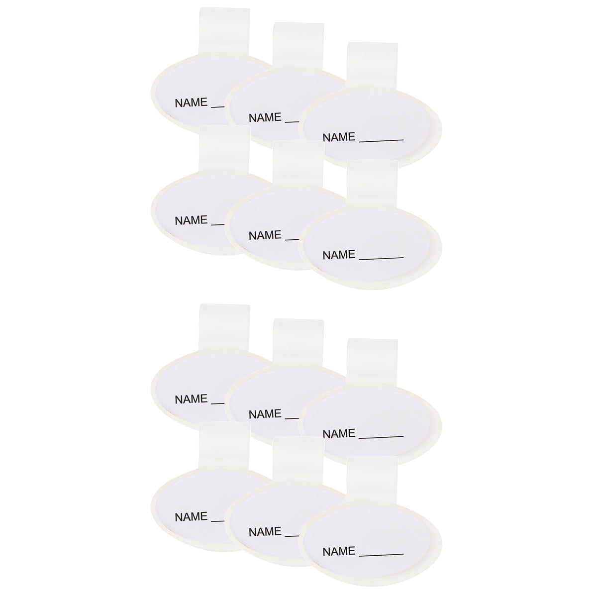 2 Count Name Tags for Identification Clip Labels Badge Holder - Walmart.com