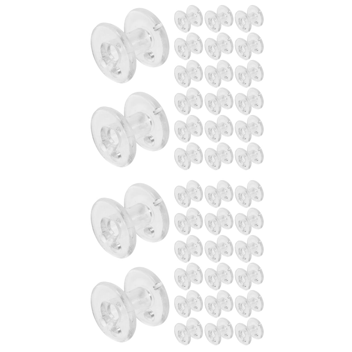 2 Count No Drill Blinds Curtain Reel Spool Supply Transparent - Walmart.com