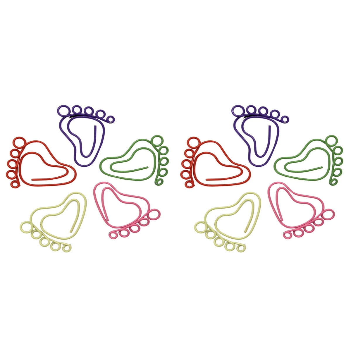2 Count Note Clips Paper Pin Feet Shaped Gifts The Cute Paperclip ...