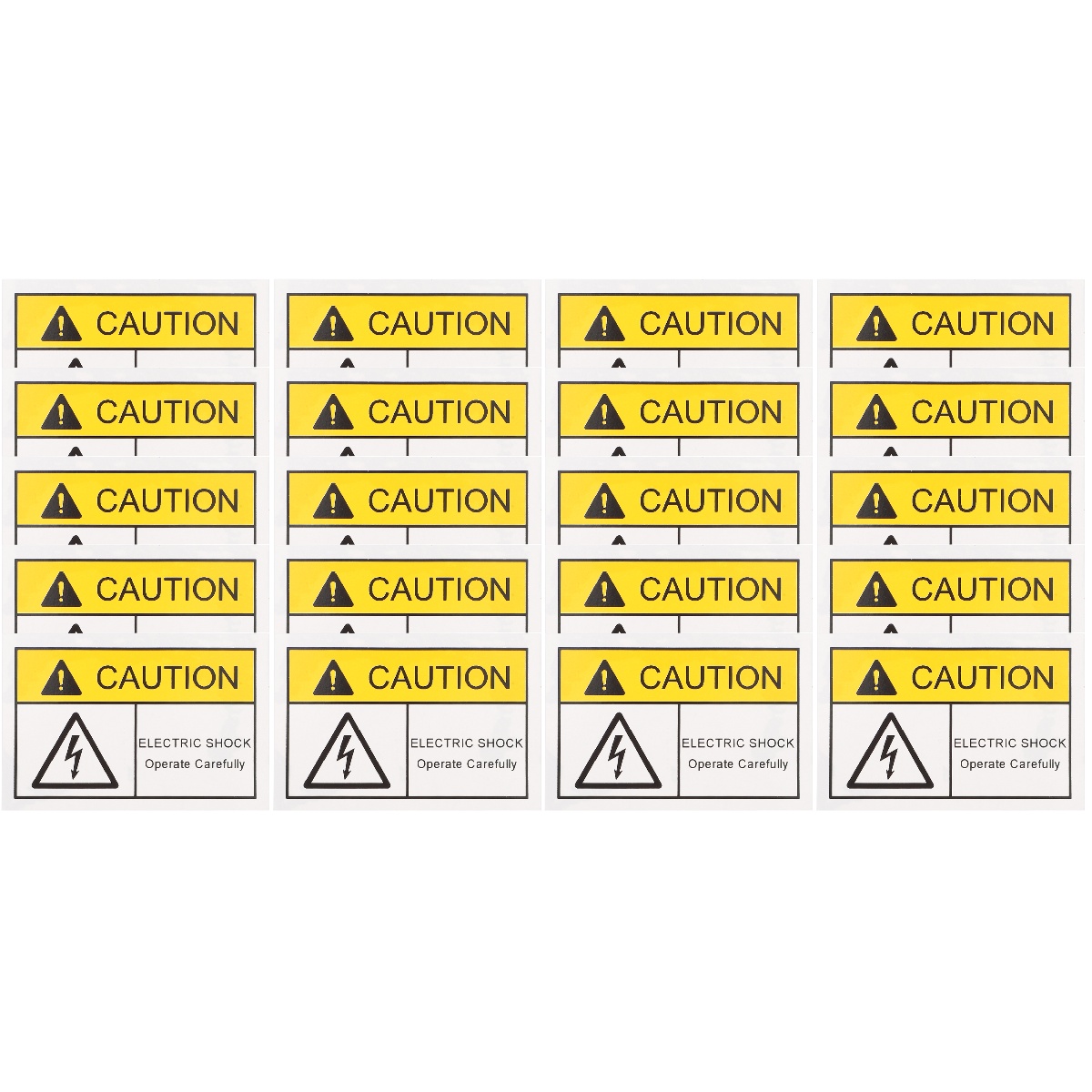 2 Count Note The Grounding Sticker Signs Door Danger Nail Stickers ...