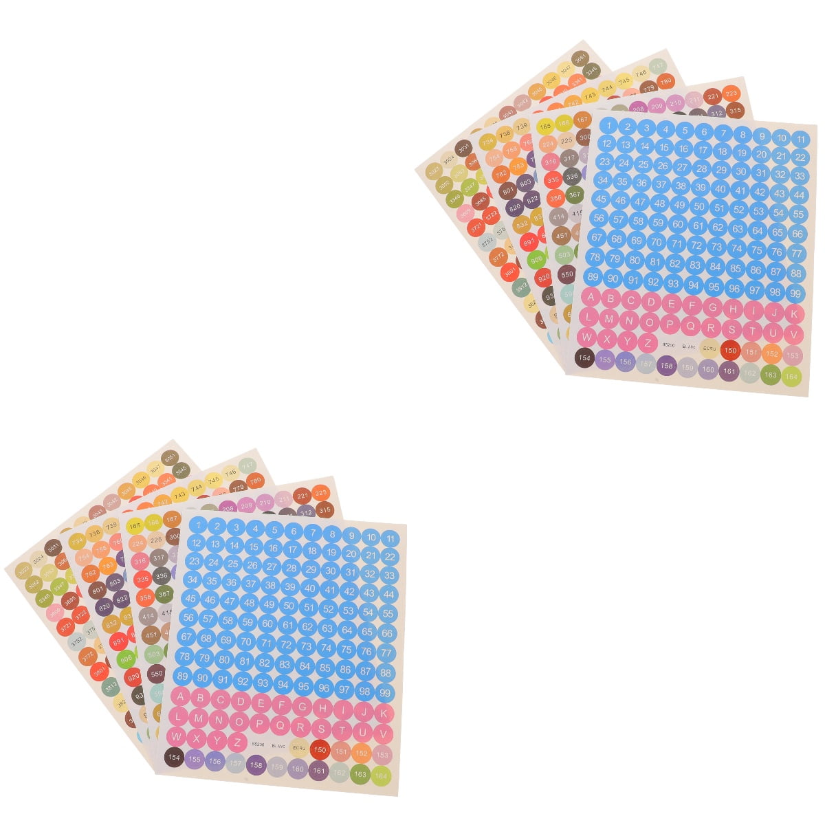 2 Count Number Color Stickers Counting Labels Cross-stitch - Walmart.com