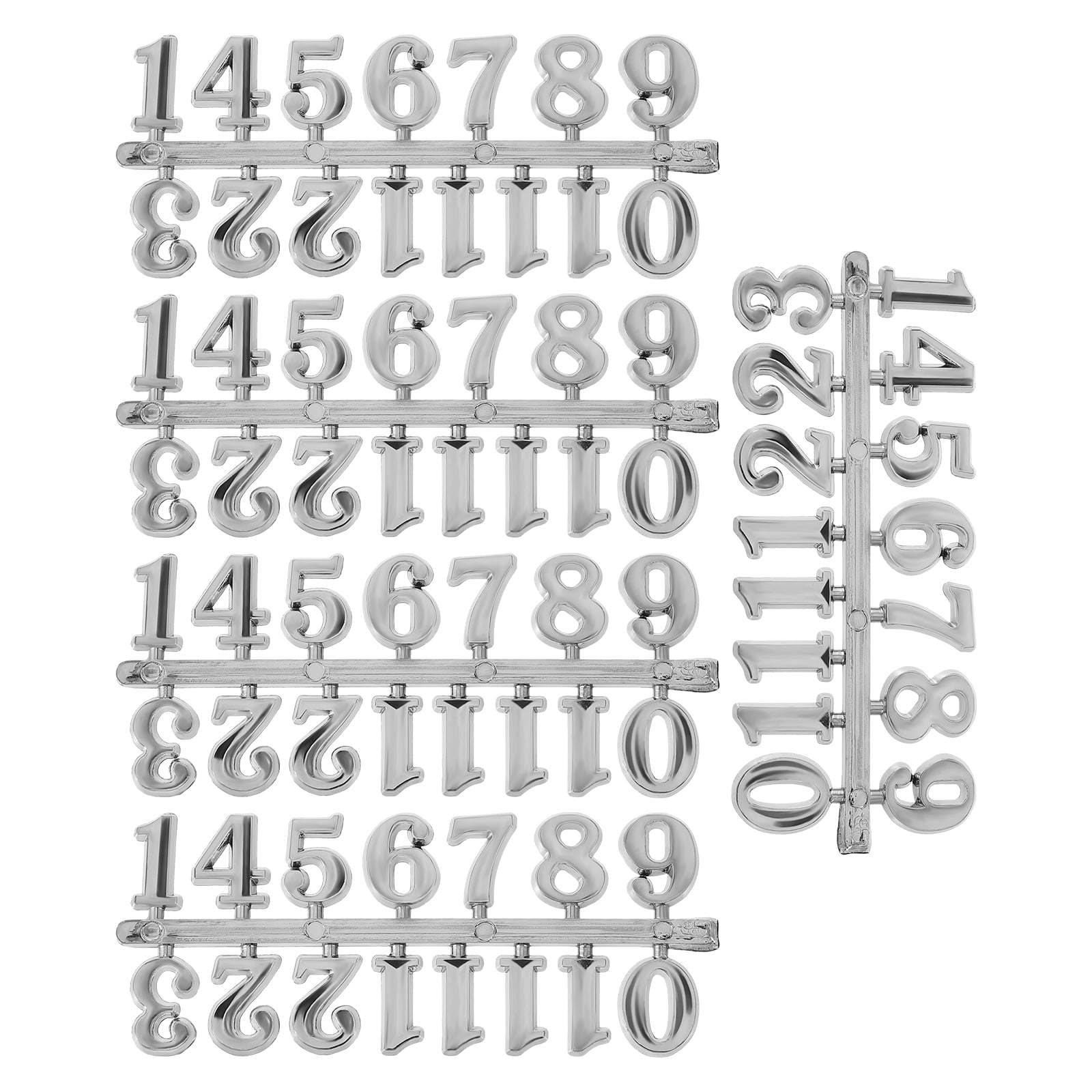2 Count Numbers DIY Clock Numerals Plate Replacement Set Child ...