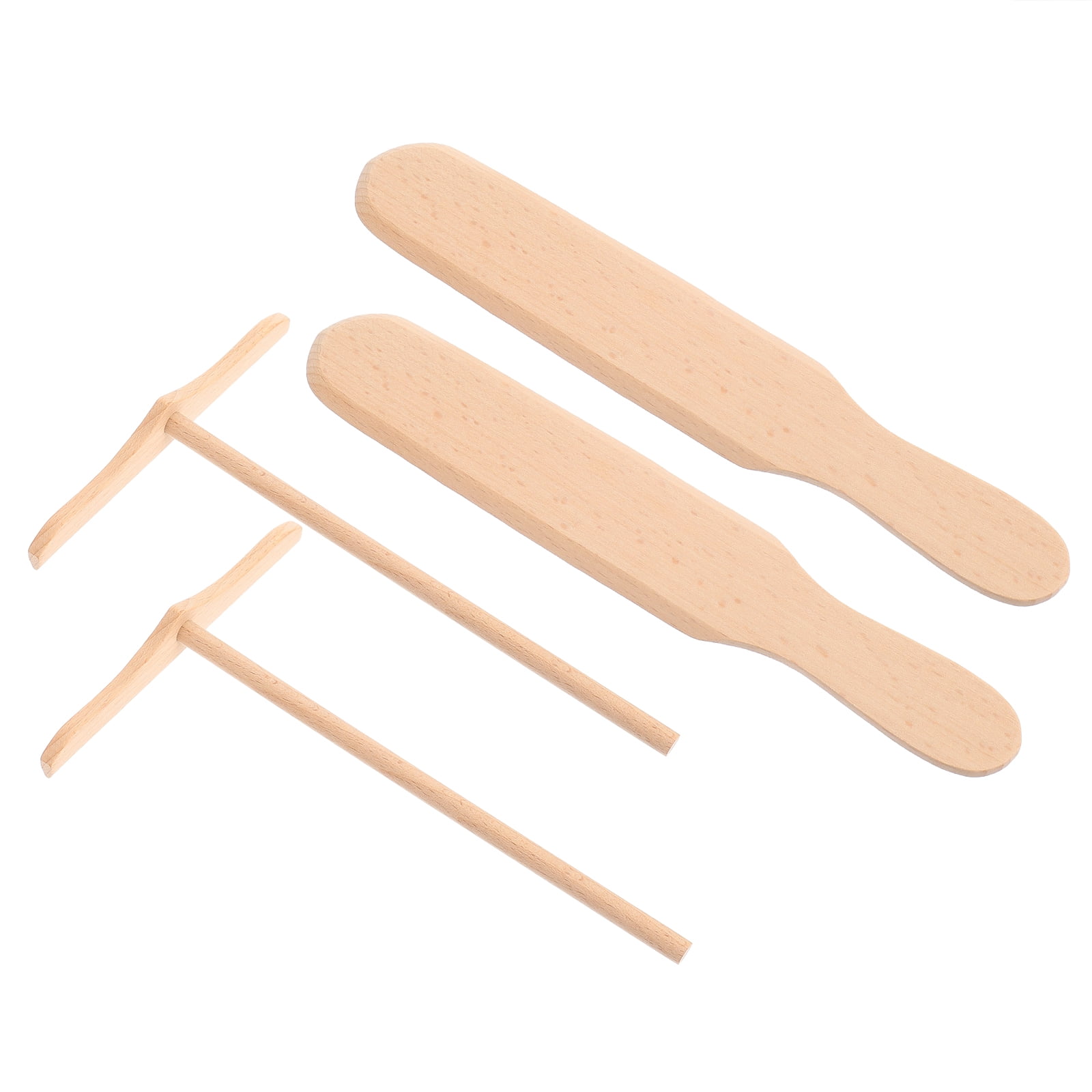 2 Count Omelet Cooking Utensils Wooden Spatula Cheese Tool Making ...