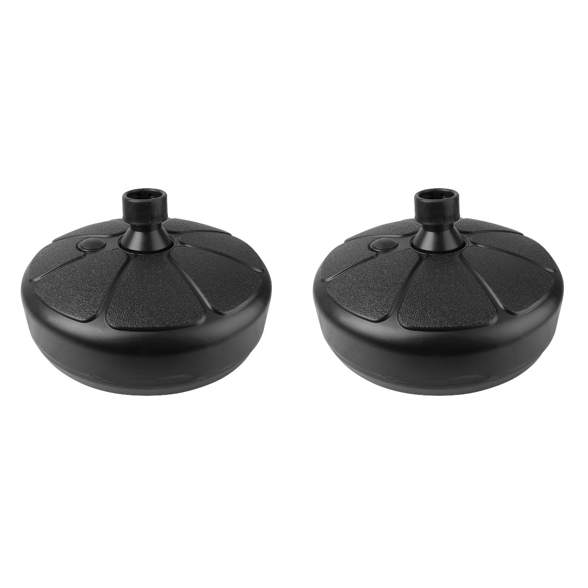 2 Pieces Parasol Umbrella Tent Base Bracket Flagpole Base 38X38CM Black ...
