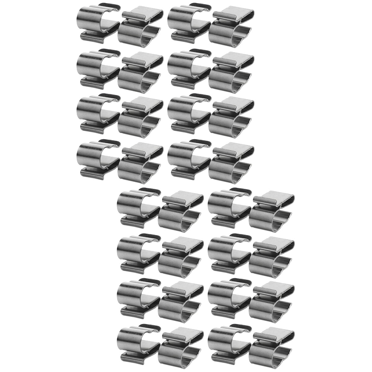 2 Count Photovoltaic Clips Cable Clamp Trailer Frame Wire Silver ...