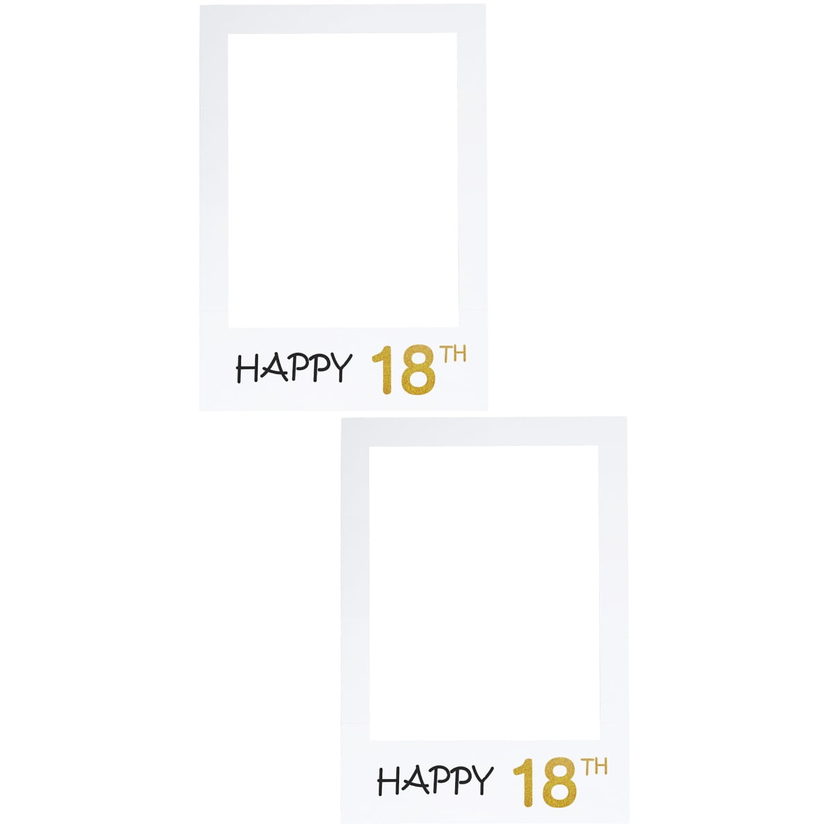 2 Count Picture Frames Party Photo Booth Cutouts Props Birthday ...
