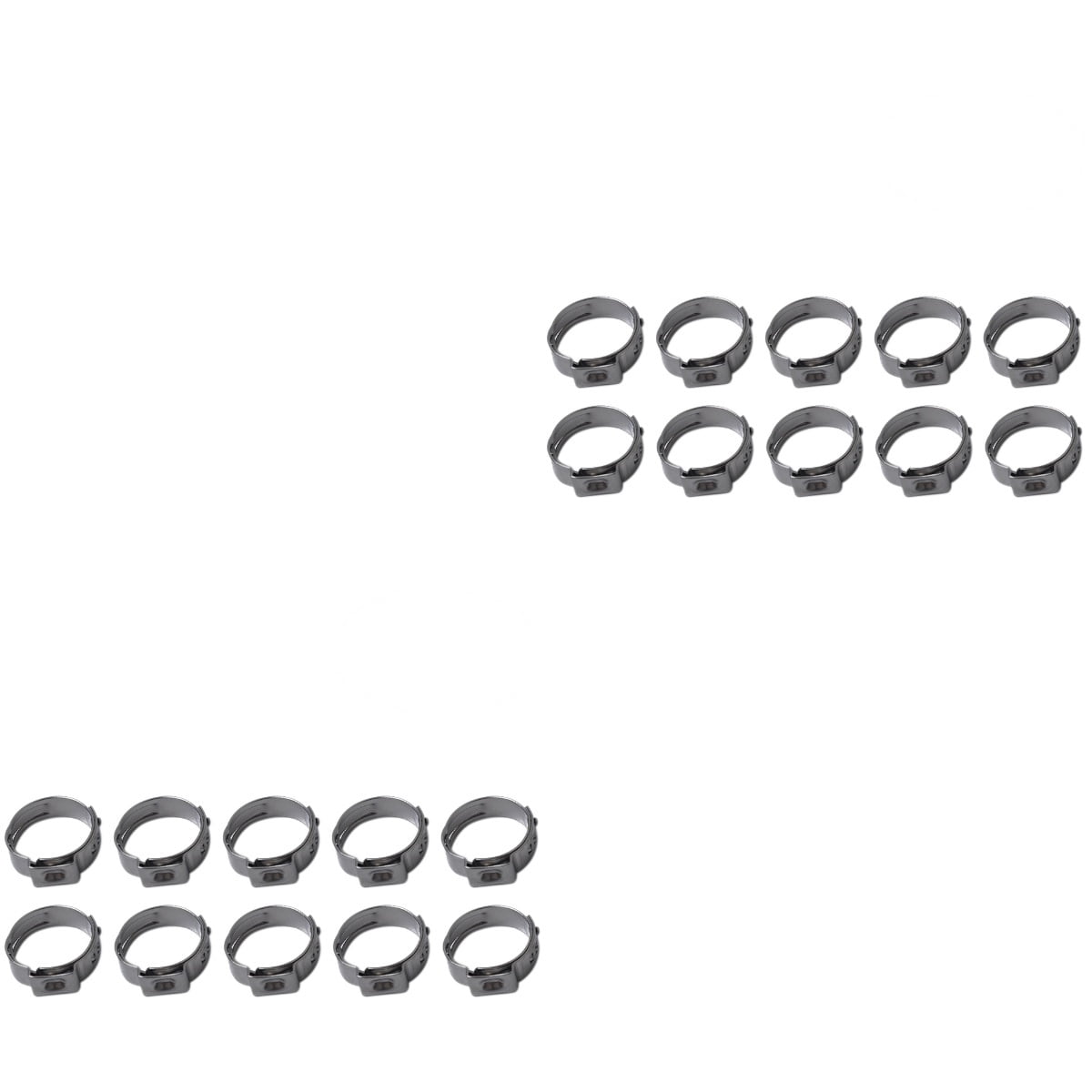 2 Count Pipe Clamp Single Ear Clamps Size 6 Silver - Walmart.com