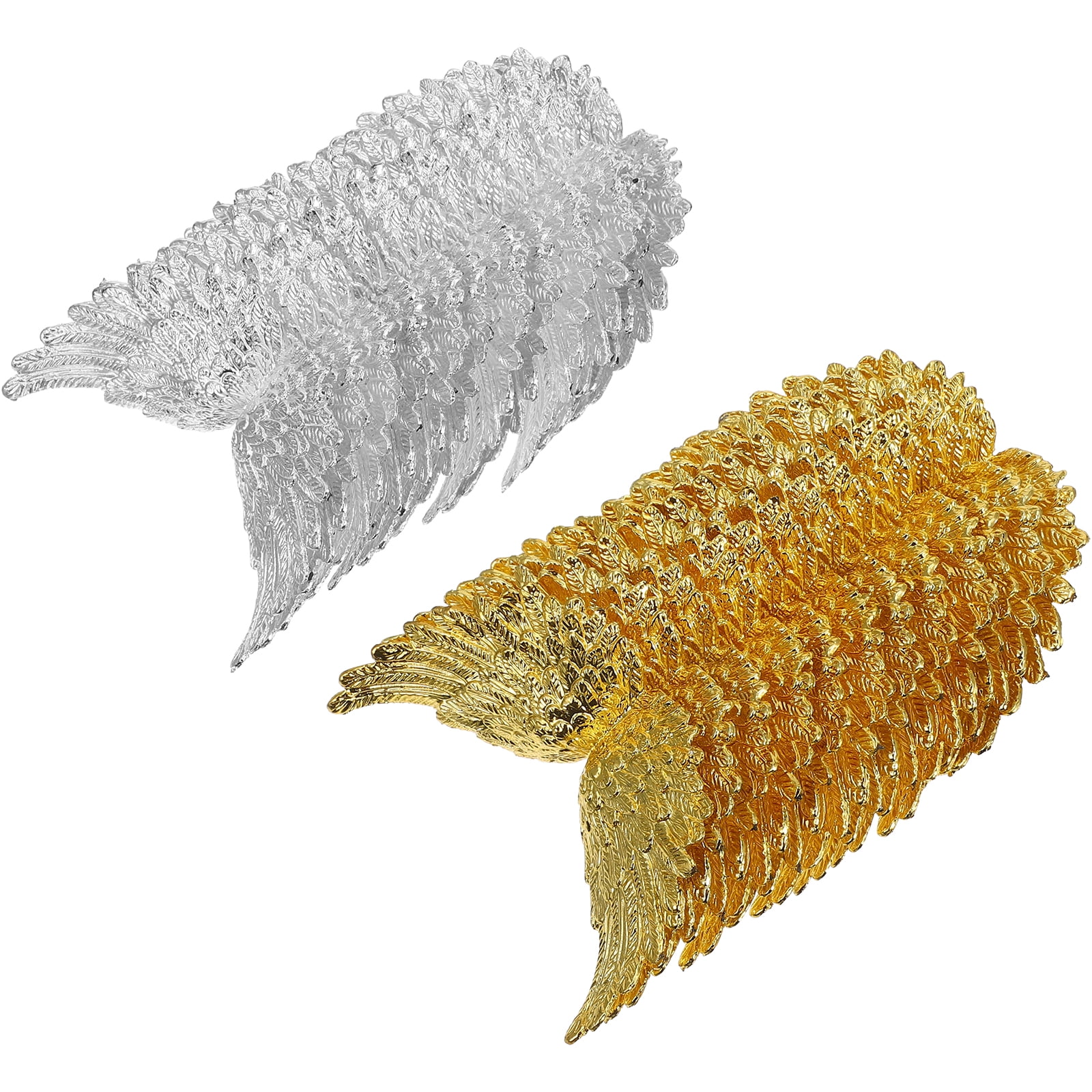 2 Count Plastic Wings Wedding Cake Toppers Aesthetic Xmas Ornaments ...