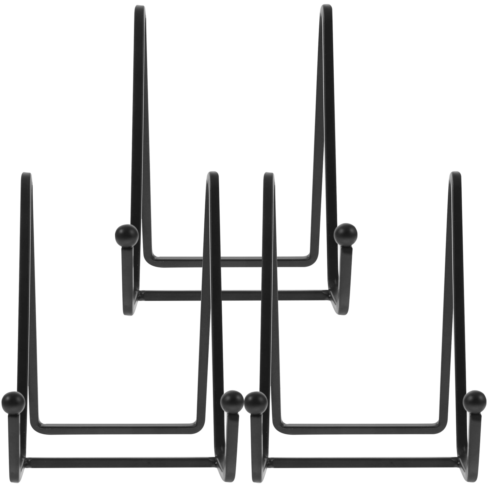 2 Count Plate Storage Rack Handle Display Stand Stands Holders Office ...