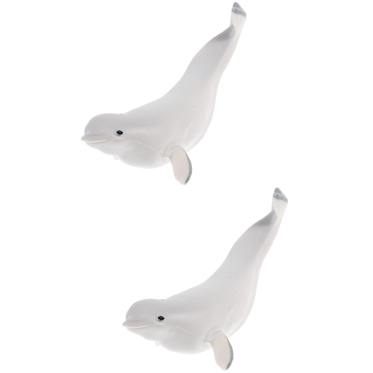 2 Count Plush Fish Beluga Model Toy Whale Figurine Child - Walmart.com