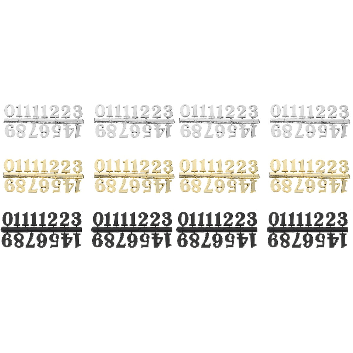 2 Count Point Wall Clock Digital Number Card Personalization - Walmart.com