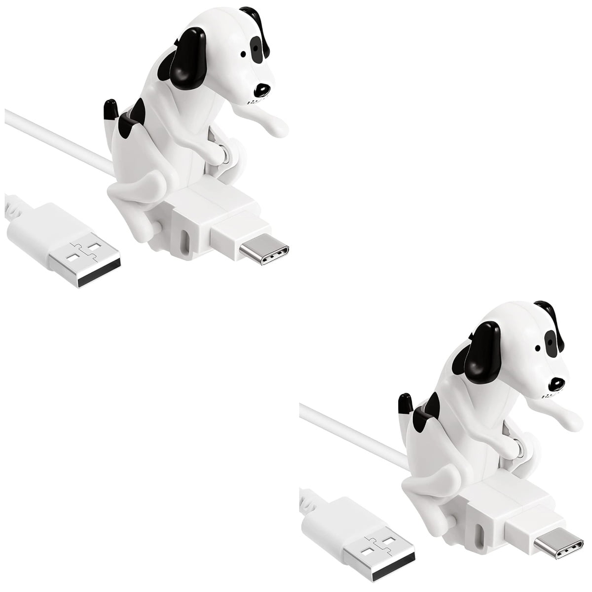 2 Count Portable Charger Creative Puppy Charging Cable Stress Relief ...