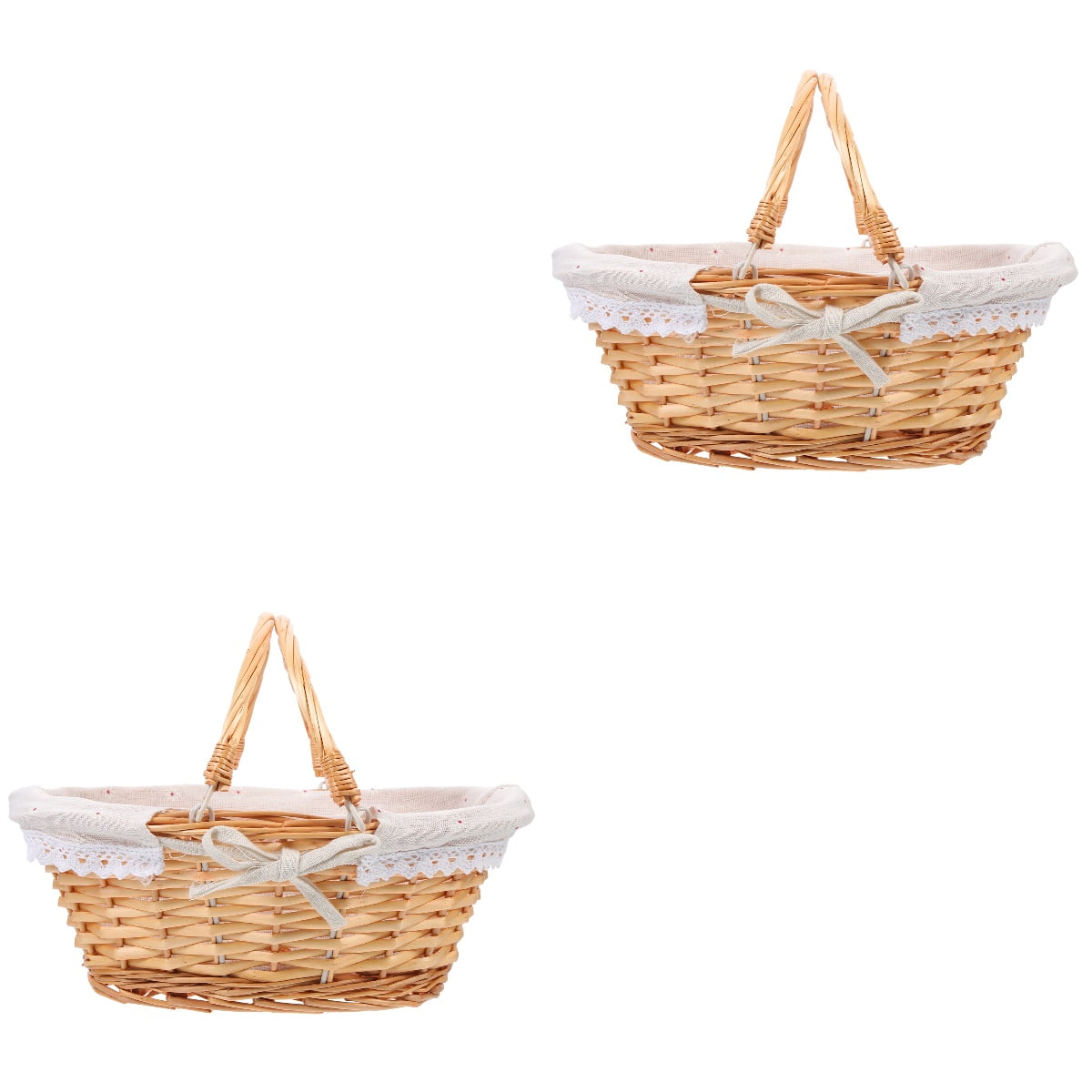 2 Count Portable Storage Basket Laundry Baby Baskets Lightweight ...