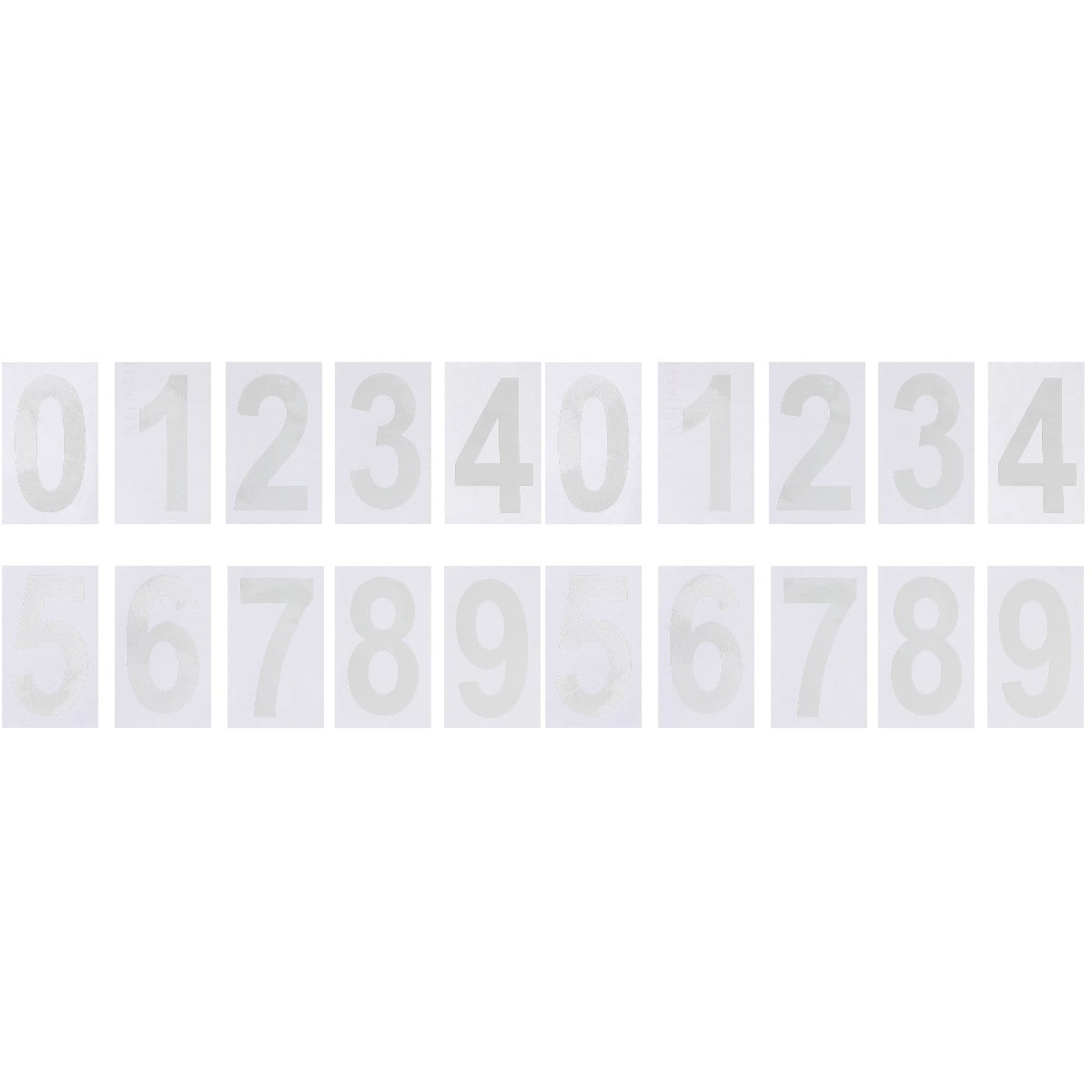 2 Count Posts Number External Mailbox Vinyl Stickers Numbers - Walmart.com