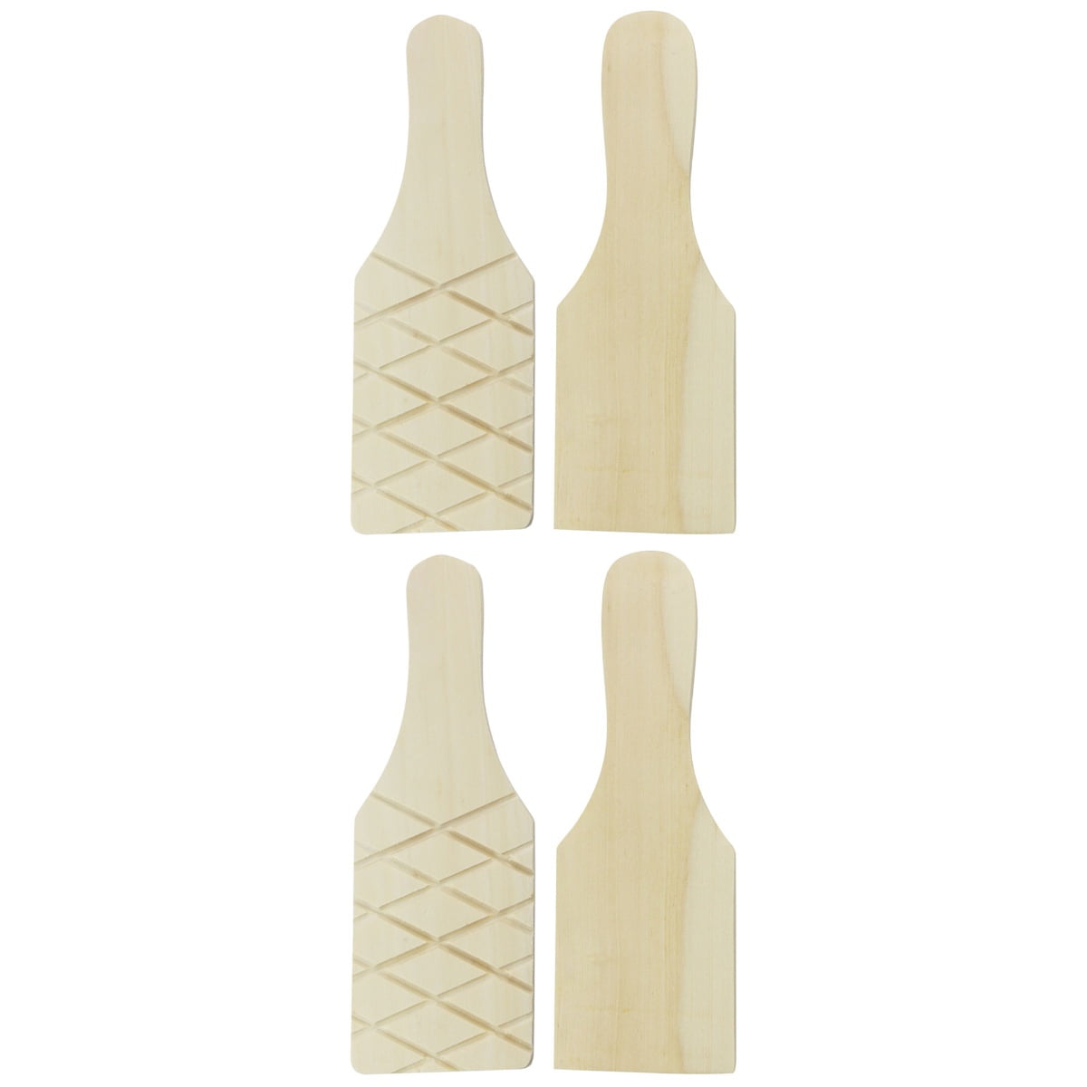 2 Count Pottery Wooden Clapper Clay Paddle Ceramics Paddles Polymer ...