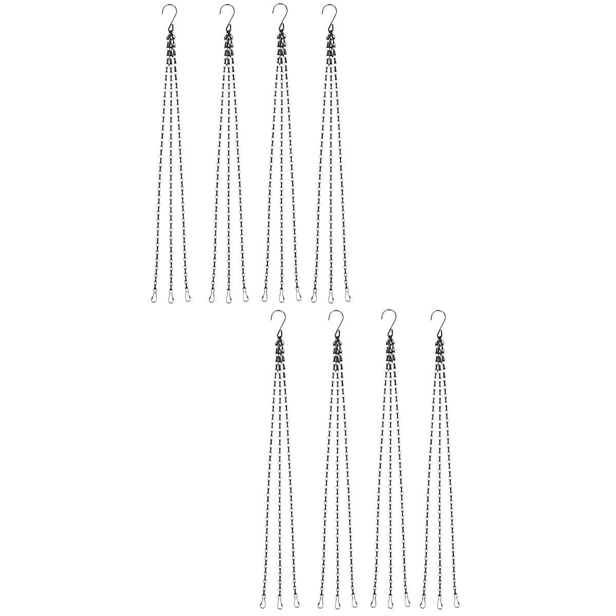 2 Count Produce Basket Flower Pot Chain Wind Chime Chain 56X3CM Black ...