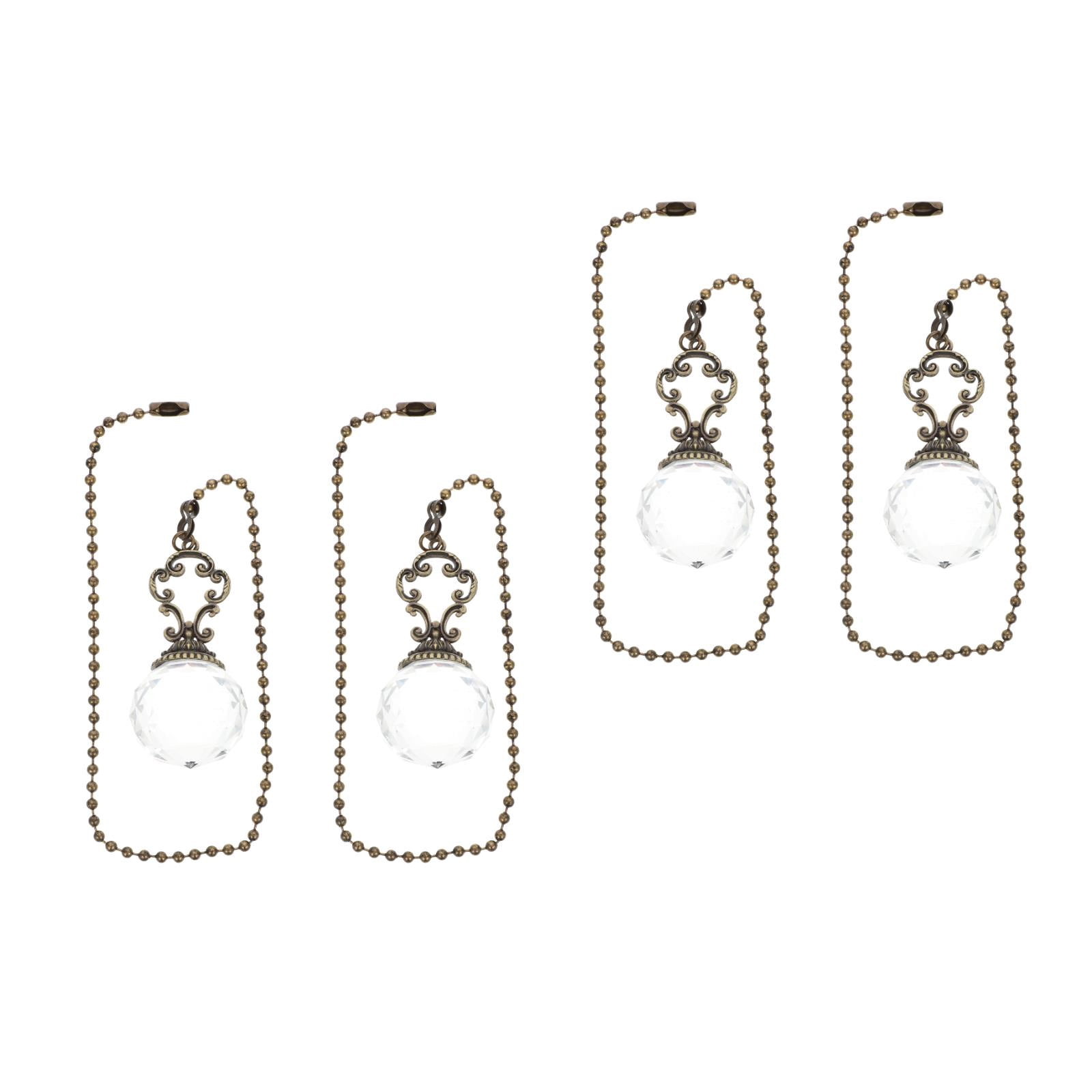 2 Count Pull Chain Lamp Pulling Chains Light Ceiling Fan Transparent ...
