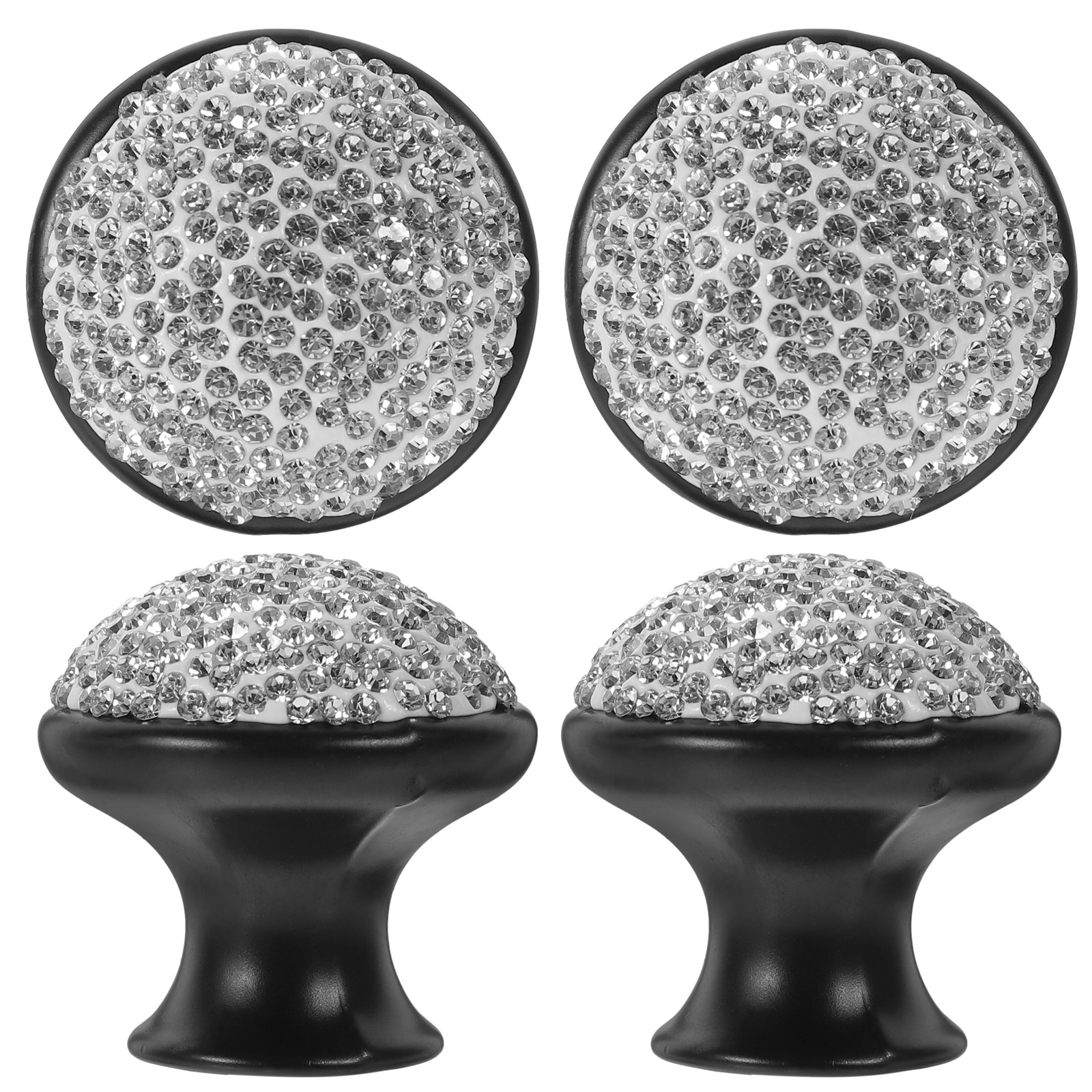 2 Count Pulls Antique Door Small Rhinestone Knobs Window Bookcase - Walmart.com