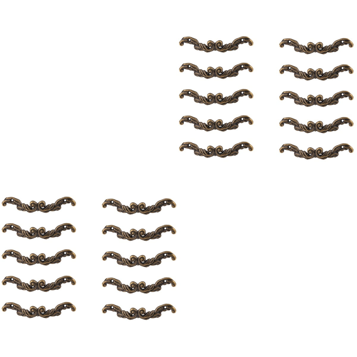 2 Count Pulls Rattan Drawer Handles KTV Eyebrow Shaped Furniture ...