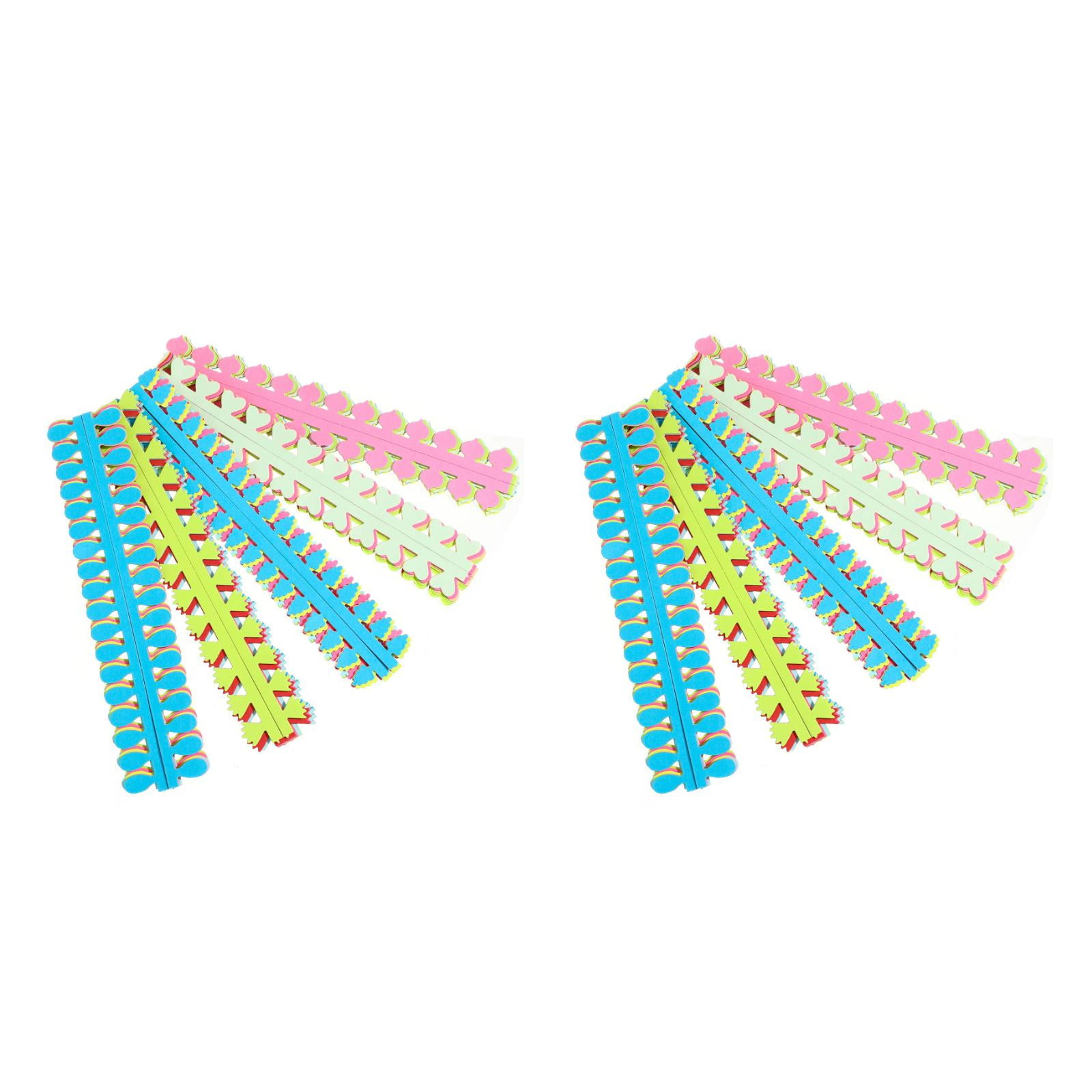 2 Count Quilling Strips Paper Blue Rhinestone Straight-texture Hair ...