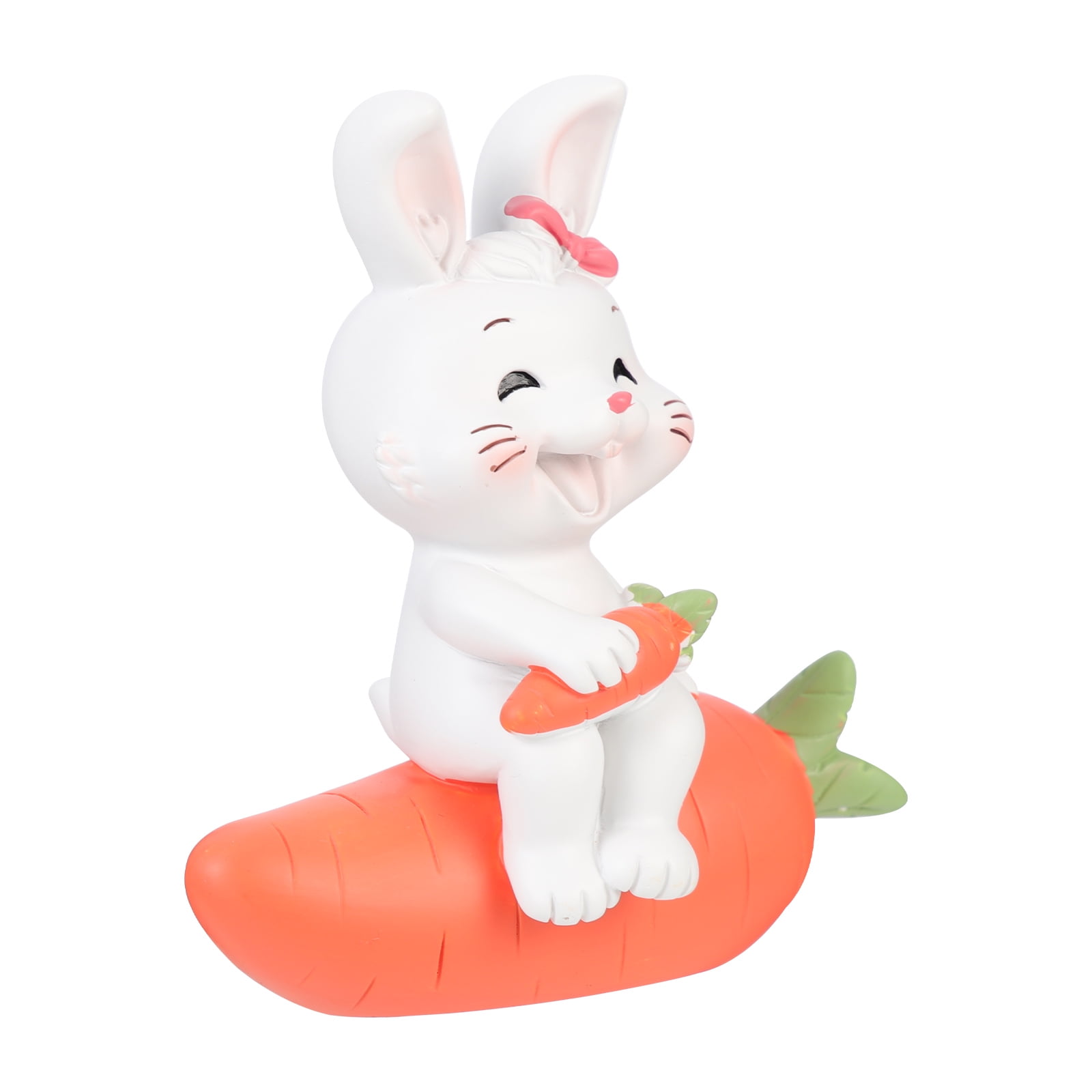 2 Count Rabbit Doll Ornament Fairy Figurines for Kids Mini Toys Cartoon ...