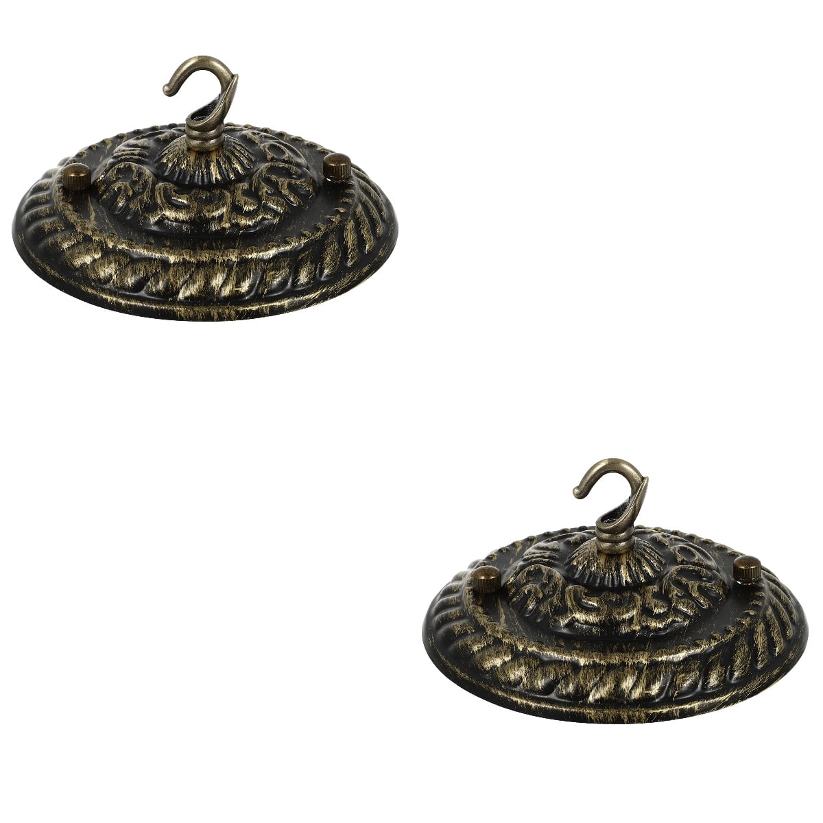 2 Count Rattan Chandelier Solar Shed Light Shade Hook Home Decoration ...