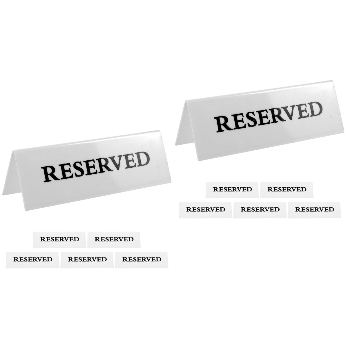 2 Count Restaurant Signs Display Stand Holder Banquet White - Walmart.com