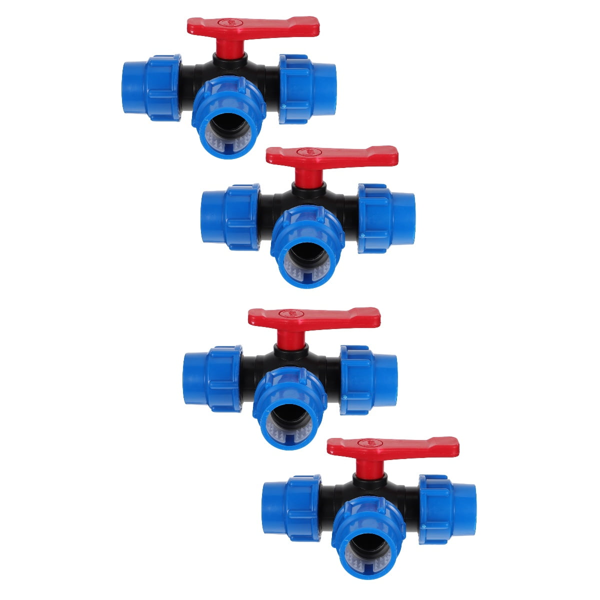 2 Count Retractable Three Way Ball Valve Drainage Pipe Fitting Adapters ...