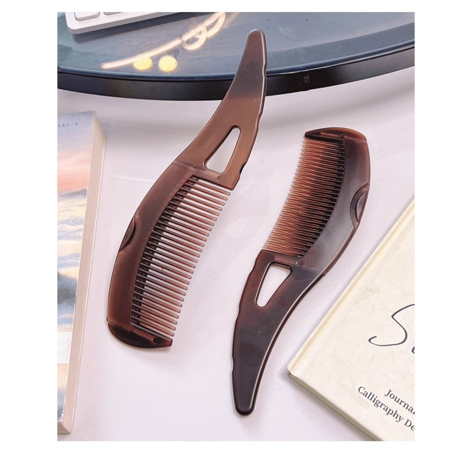 2 Count Revolutionary Design of Dandruff Comb, Energy Massage Comb ...