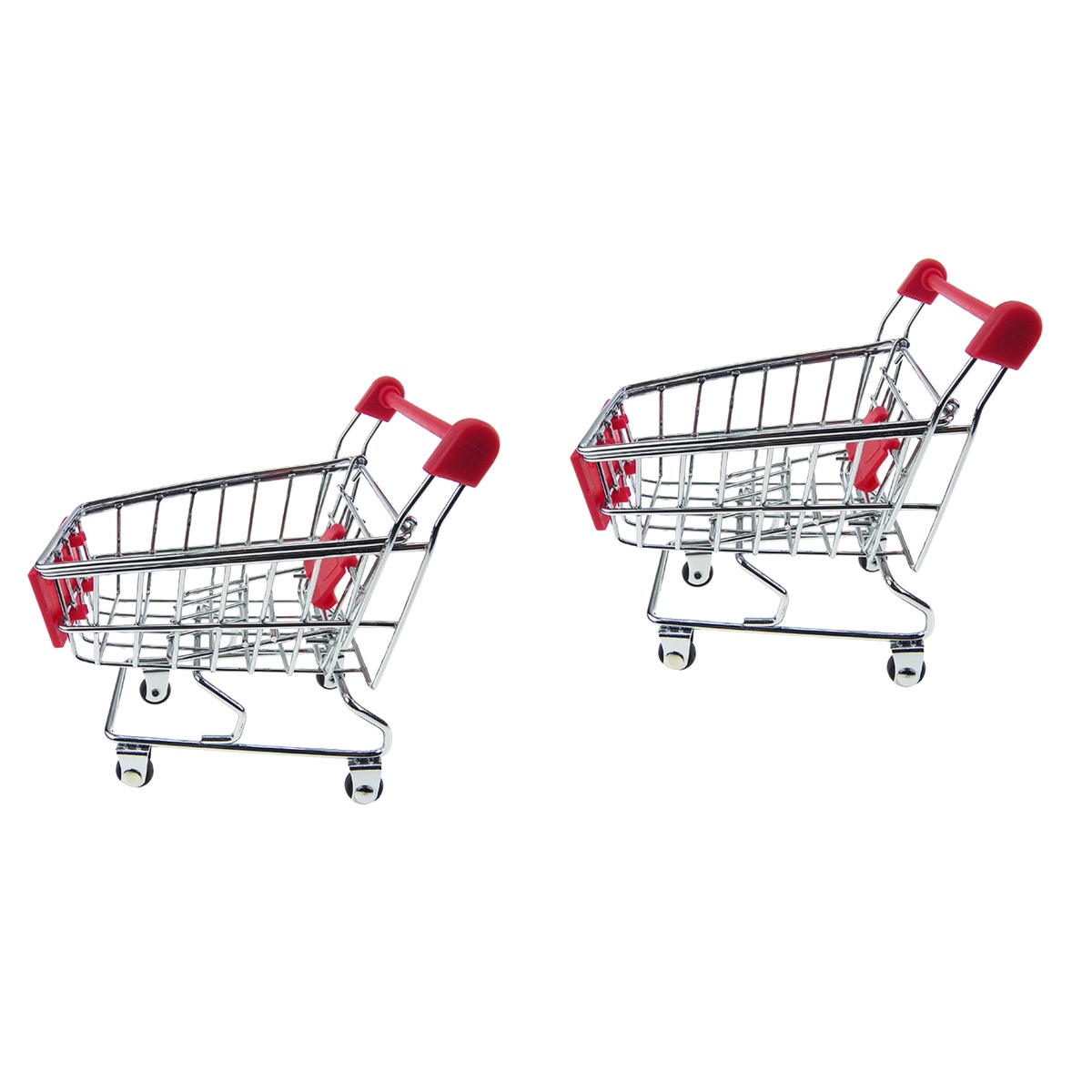 2 Count Role Play Trolley Toy Mini Shopping Cart Pretend Toys Miniature ...