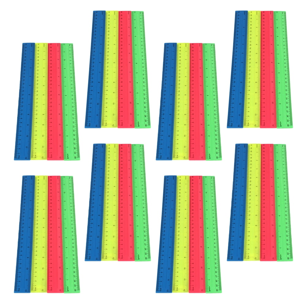 2 Count Rulers Bulk for Classroom Straight Supply Kit Office Student ...