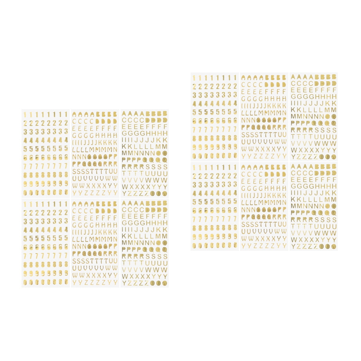 2 Count Scrapbook Stickers English Alphabet Premium Material - Walmart.com