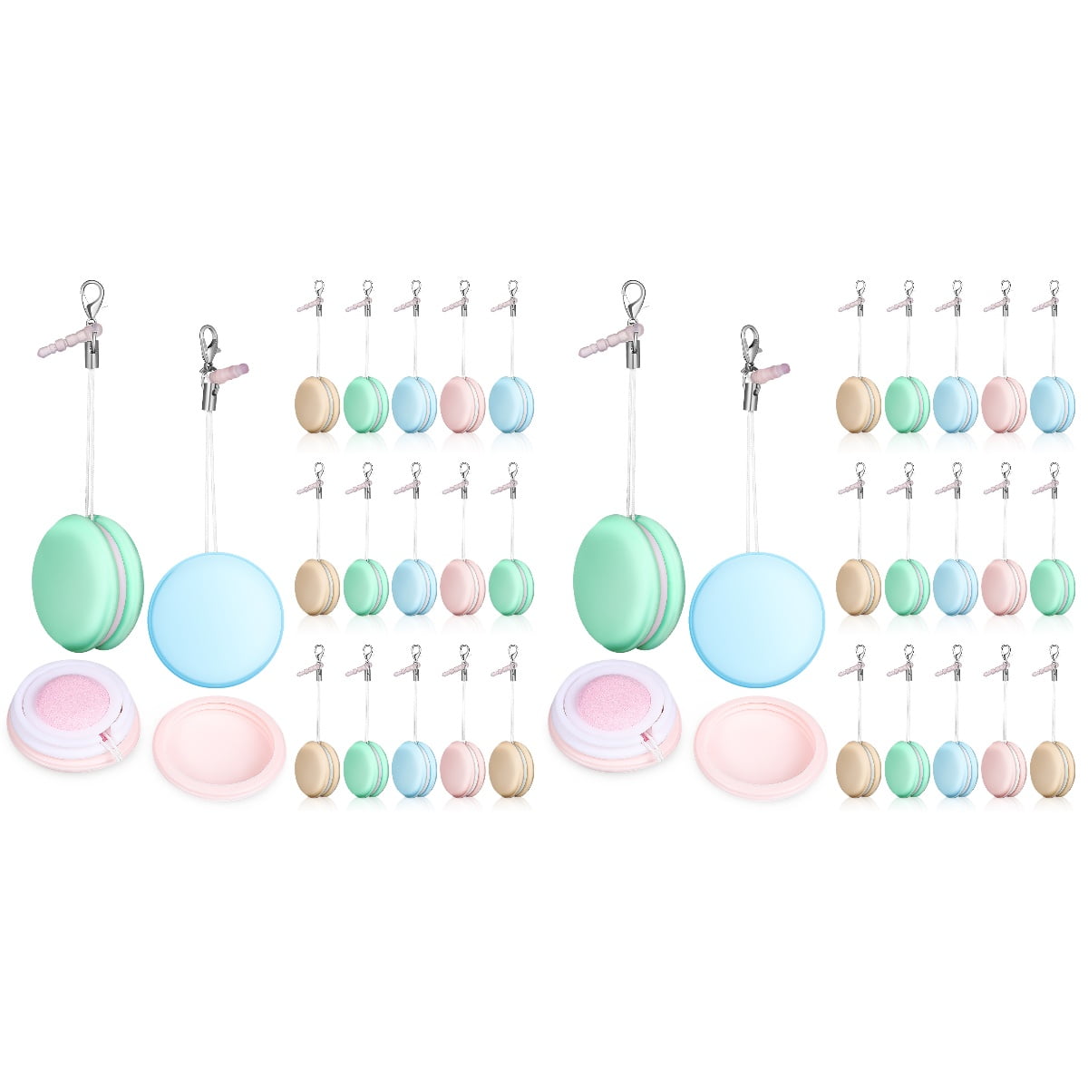 2 Count Screen Cleaner Pendants Wipes Phone Macarons Scrubbing Brush ...