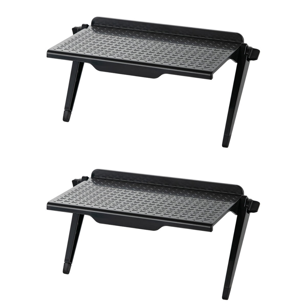 2 Count Screen Shelf Monitor Storage Rack 30X11.3CM Black - Walmart.com