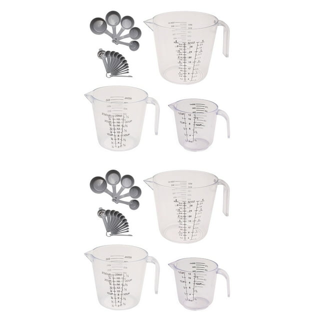 2 Count Serving Graduated Measuring Cup Easy to Clean Cups - Walmart.com