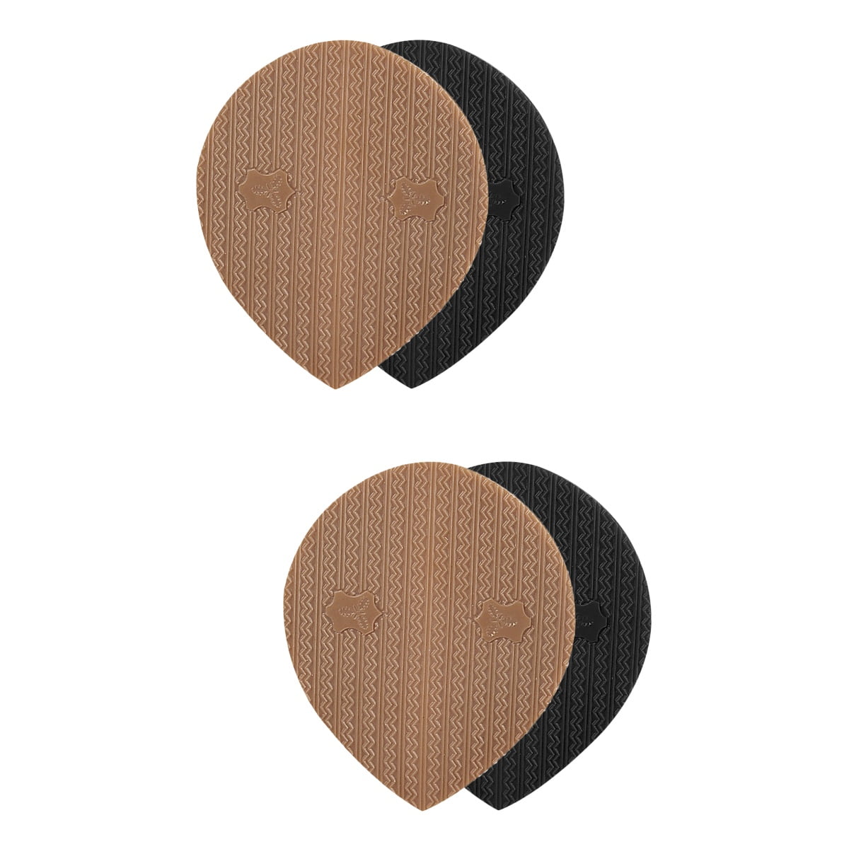 2 Count Shoe Gummies for Heel Anti-slip Leather Soles - Walmart.com