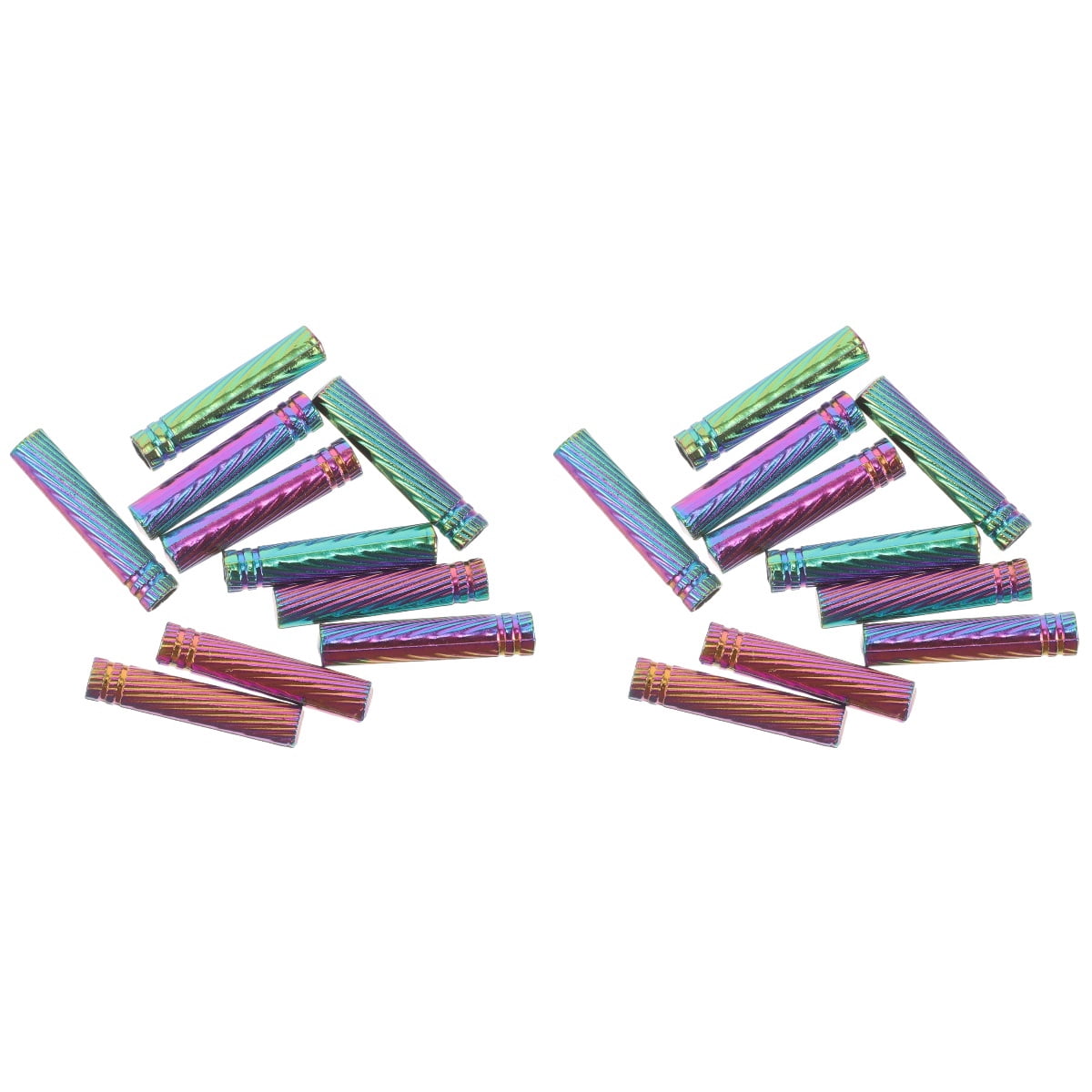 2 Count Shoe Lace Ends Tips Sneakers Shoelace Repairing Colored Heads ...