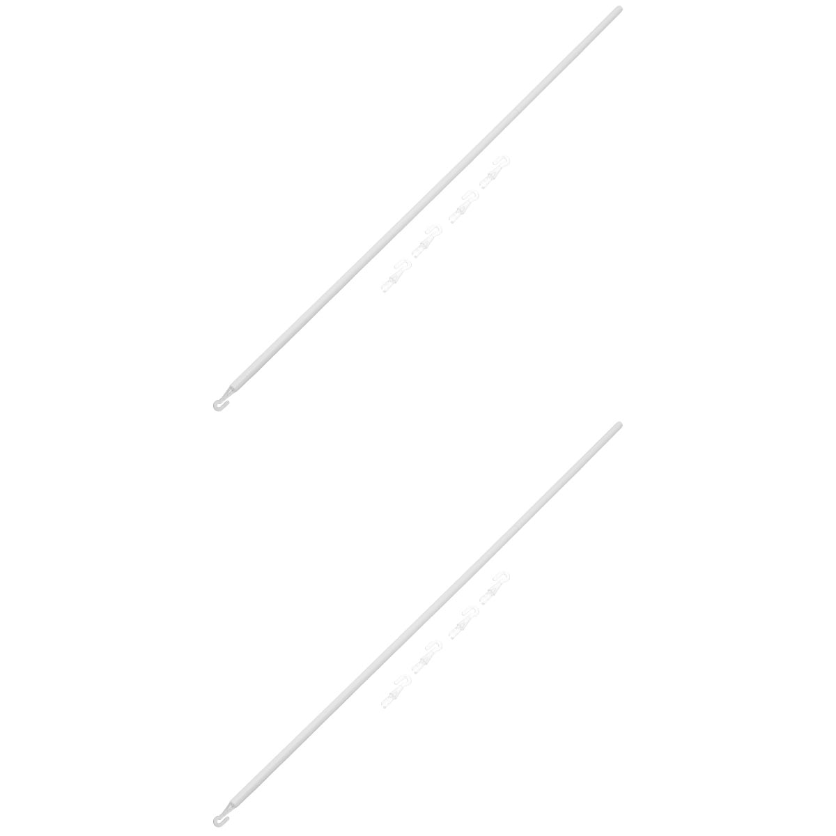 2 Count Shutter Rotary Rod Office Window Covering Drapery Pull Rods for ...