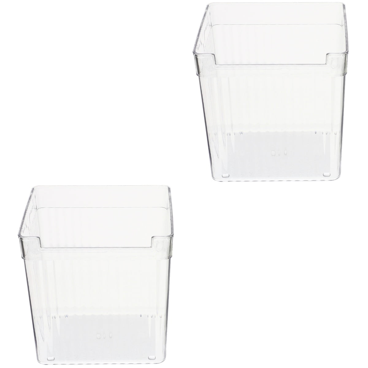 2 Count Side Door Storage Box Fridge Kitchen Cabinet and Plastic Food ...