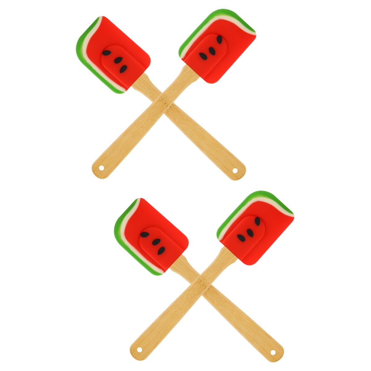 2 Count Silicone Spatula Small Slotted Spoon Pancake Flipper Tongs for ...