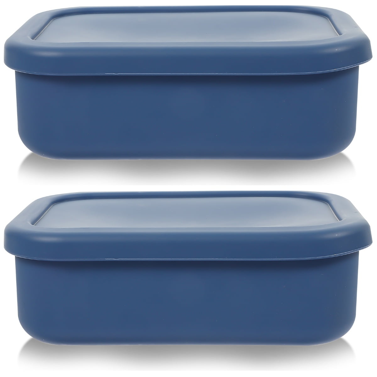 2 Count Silicone Storage Box Silicone Food Container Lunch Boxes ...